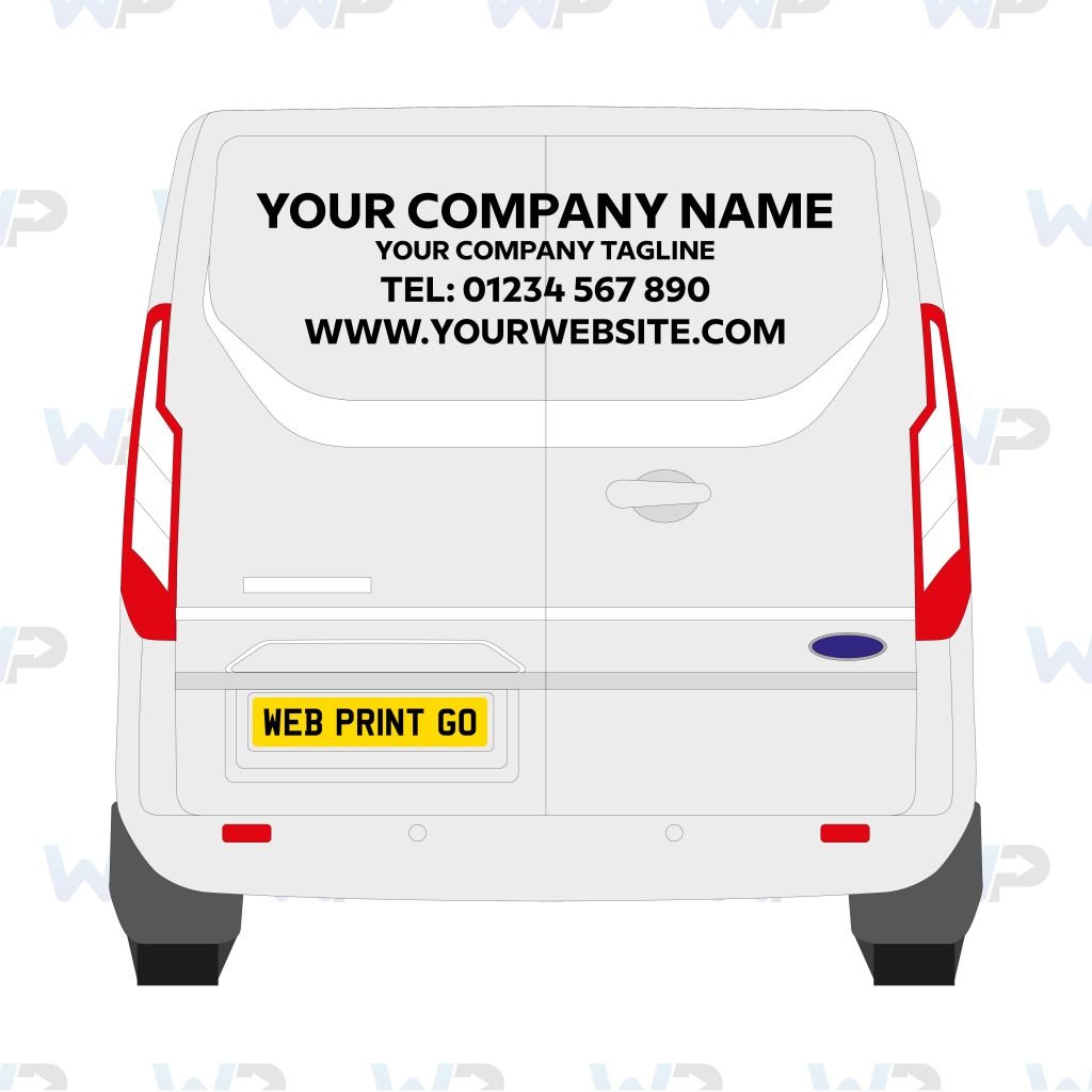 Van Rear Sign Kit | Alpha Print And Signs