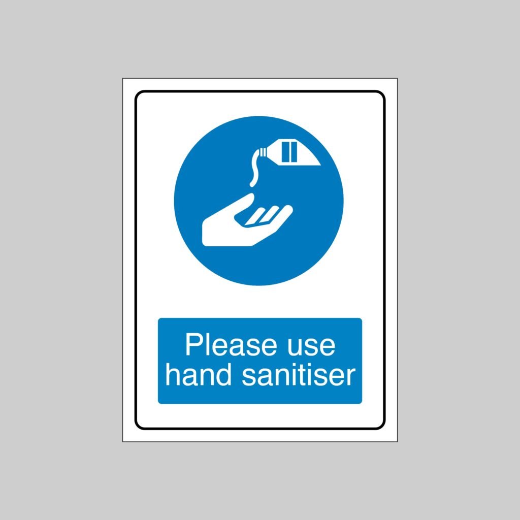 Please Use Hand Sanitiser Safety Sign - Mand0035 | Alpha Print And Signs